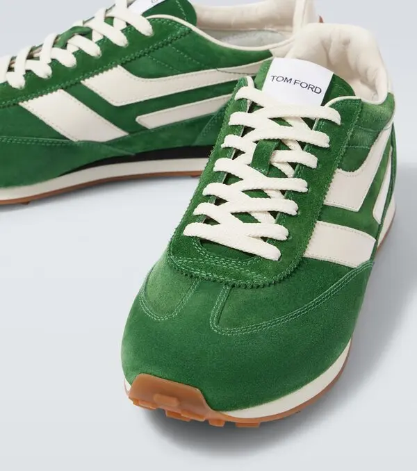 TOM FORD Mick Suede Sneakers - Green