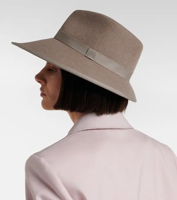 Max Mara Locusta Wool Felt Fedora Hat