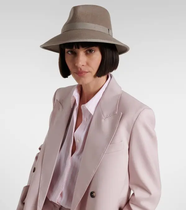 Max Mara Locusta Wool Felt Fedora Hat