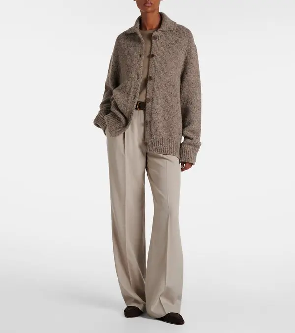 THE ROW Awar Suede Loafers - Brown