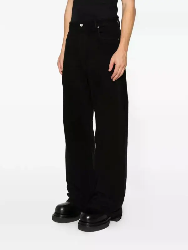Rick Owens Cotton Trousers - Black