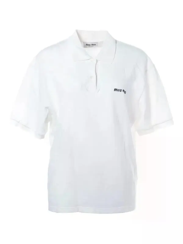 Miu Miu Logo Polo Shirt