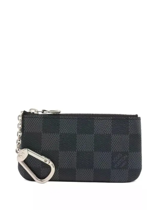 LOUIS VUITTON Damier Graphite Key Coin Pouch - Black