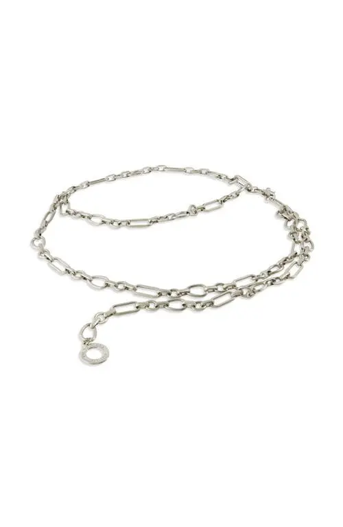 THE NOLI SHOP Arden Chain Belt - Silver