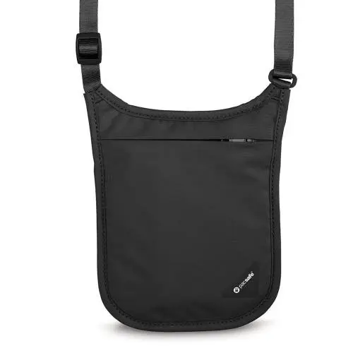 PACSAFE Rfid Blocking Neck Pouch - Black