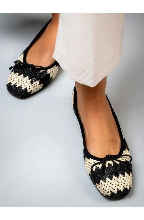 MENINA STEP Lucy Ballet Flat - Raffia