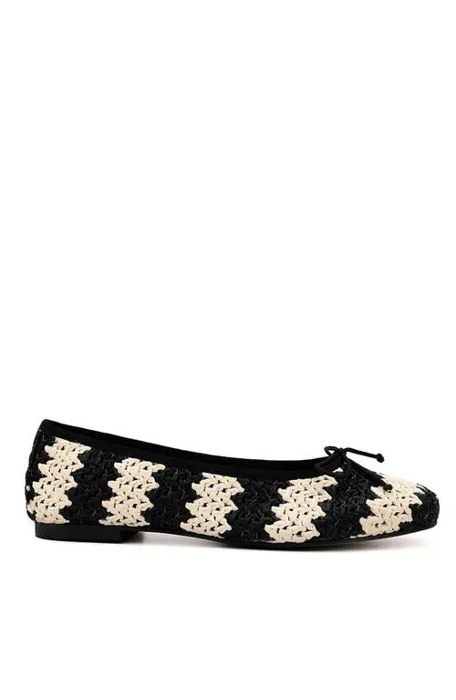 MENINA STEP Lucy Ballet Flat - Raffia