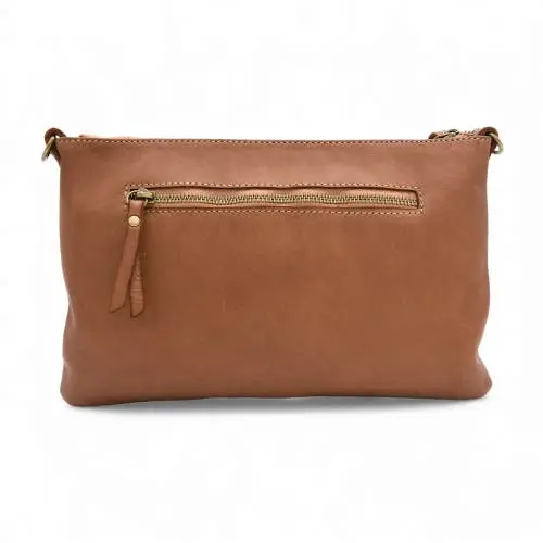 BOLSA NOVA Studded Leather Clutch With Removable Straps