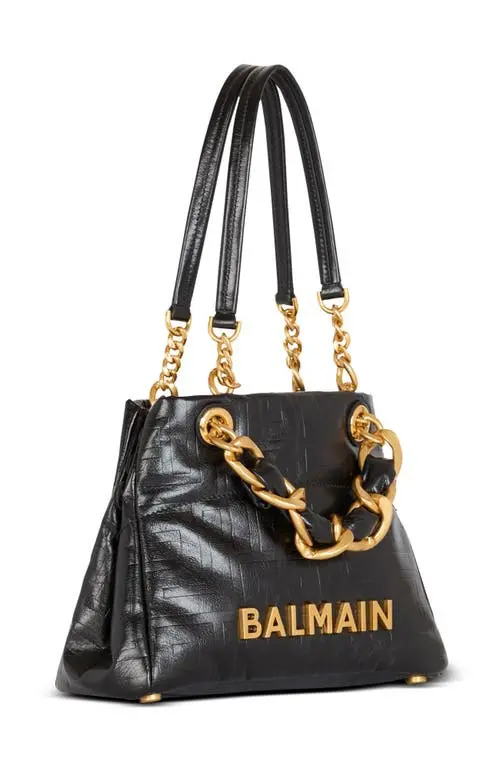 Balmain 1945 Soft Cabas Small Tote - Black