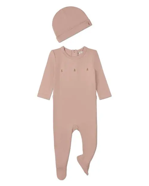 MINIMOI Three Little Bears Blend Footie Set - Misty Rose