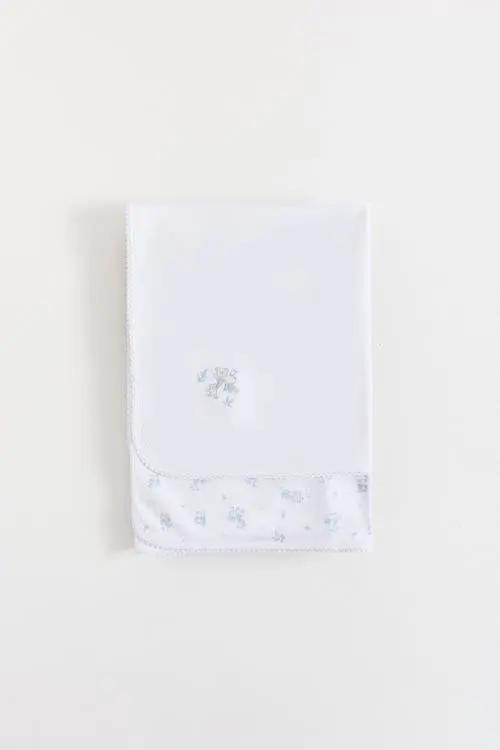 BABYCOTTONS Little Panda Receiving Blanket - Grey