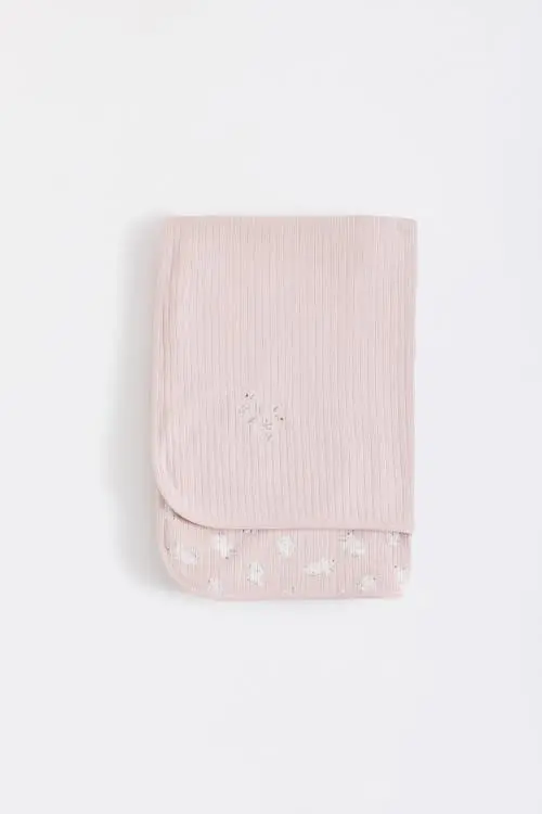 BABYCOTTONS Hoppers Receiving Blanket - Pink