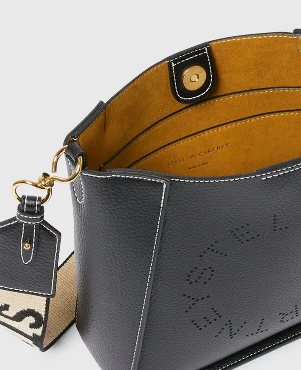 Stella McCartney Logo Square Crossbody Bag - Black