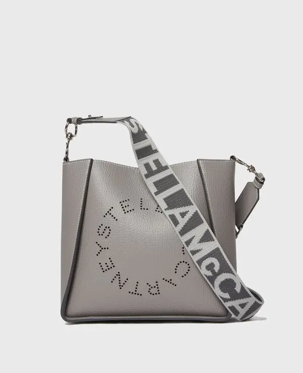 Stella McCartney Logo Square Crossbody Bag - Smoke Gray