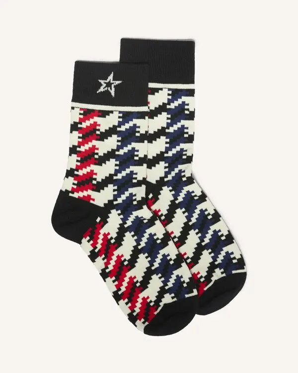 Perfect Moment Apres Socks - Houndstooth