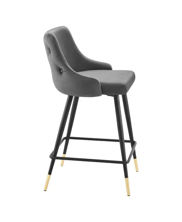 MODWAY Adorn Performance Velvet Counter Stool