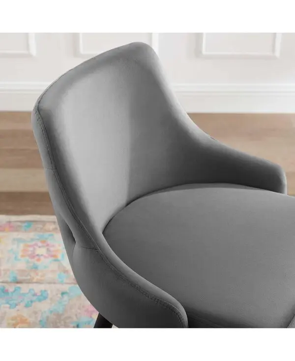 MODWAY Adorn Performance Velvet Counter Stool