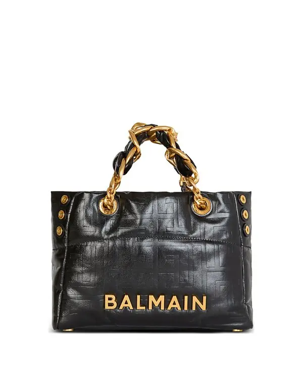 Balmain 1945 Soft Cabas Small-pb Handbag - Black