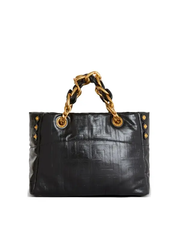 Balmain 1945 Soft Cabas Small-pb Handbag - Black