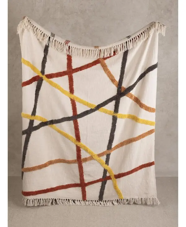 GAURI KOHLI Tashi Throw Blanket, 60 L X 50 W