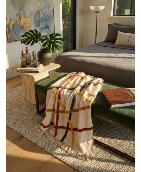 GAURI KOHLI Tashi Throw Blanket, 60 L X 50 W