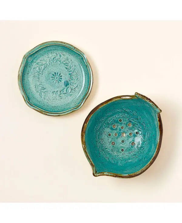 UNCOMMON GOODS Bluebird Berry Bowl