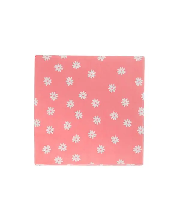 JOLLITY & CO Camp Bachelorette Daisy Paper Cocktail Napkins, Set Of 20 - Multicolor