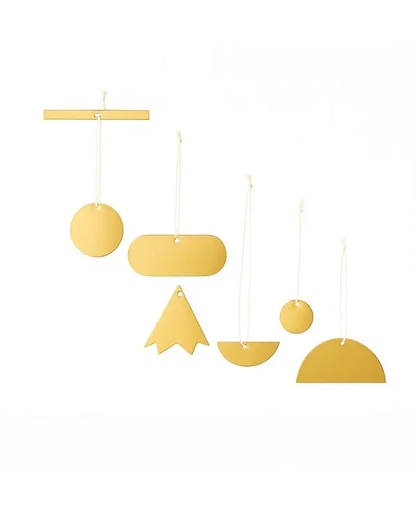 FLECK Abstract Ornaments Set Of 9