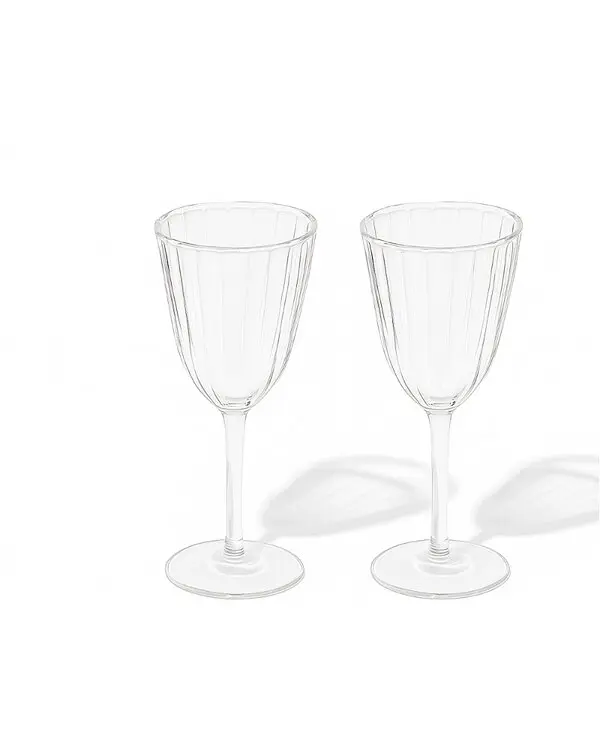 FLECK Kira Stemware Champagne Flutes, Set Of 2