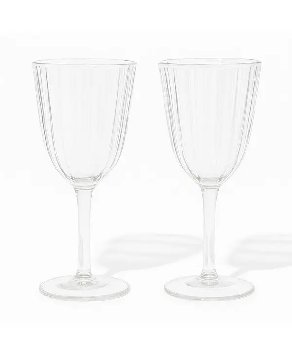 FLECK Kira Stemware Champagne Flutes, Set Of 2