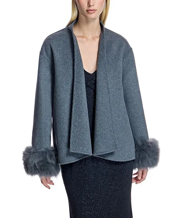 MAXIMILIAN Wool Jacket - Grey/grey