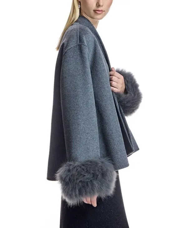 MAXIMILIAN Wool Jacket - Grey/grey