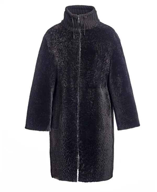MAXIMILIAN Shearling Lamb Walking Coat