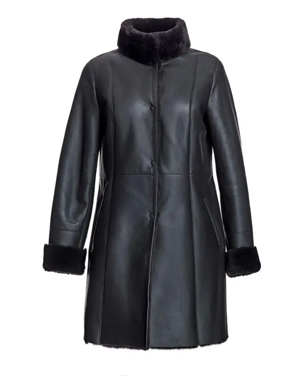 MAXIMILIAN Nappa Shearling Coat