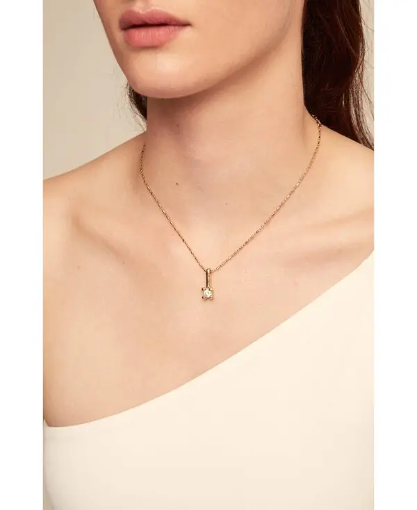 UNODE50 Spark Point 18k -plated Necklace With Zirconia