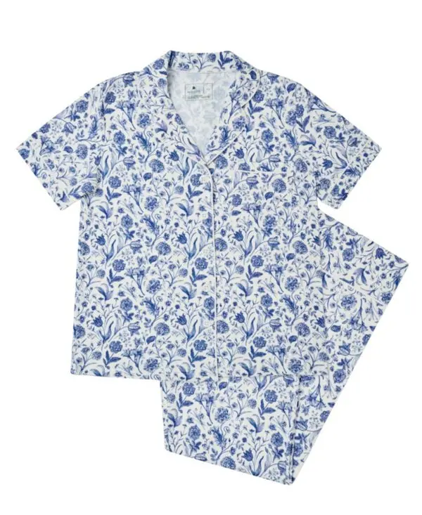 MOTETTE Porcelain Vine Bamboo Pajama Set