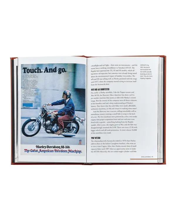 GRAPHIC IMAGE The Story Of Harley Davidson Leather Bound Book