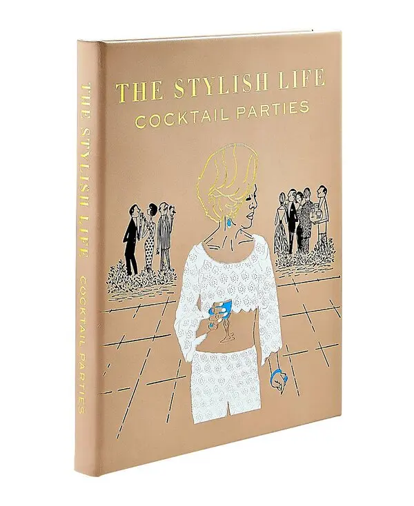 GRAPHIC IMAGE The Stylish Life: Cocktail Parties Leather Bound Book - Nude