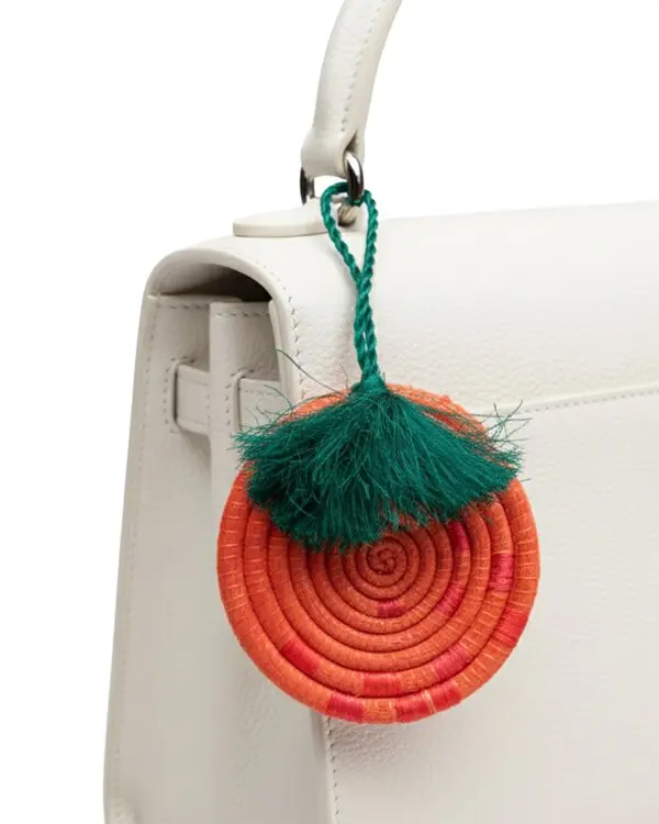 INDEGO AFRICA Fruit Slices Bag Charm - Orange