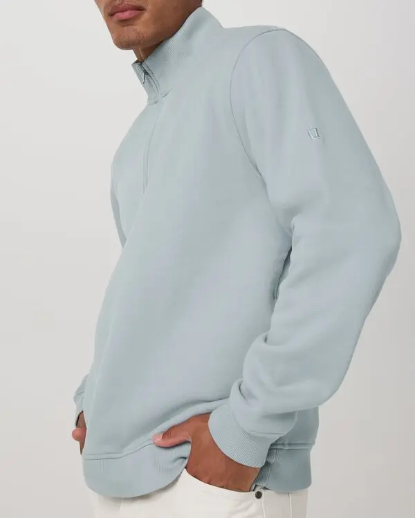 Vuori Seaside Half Zip Jacket - Blue Haze