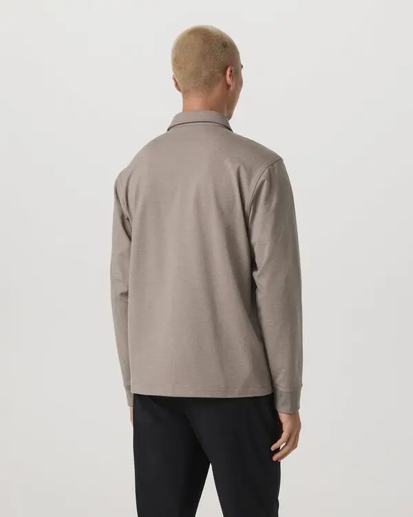 Vuori Long Sleeve Coronado Rugby - Walnut Heather