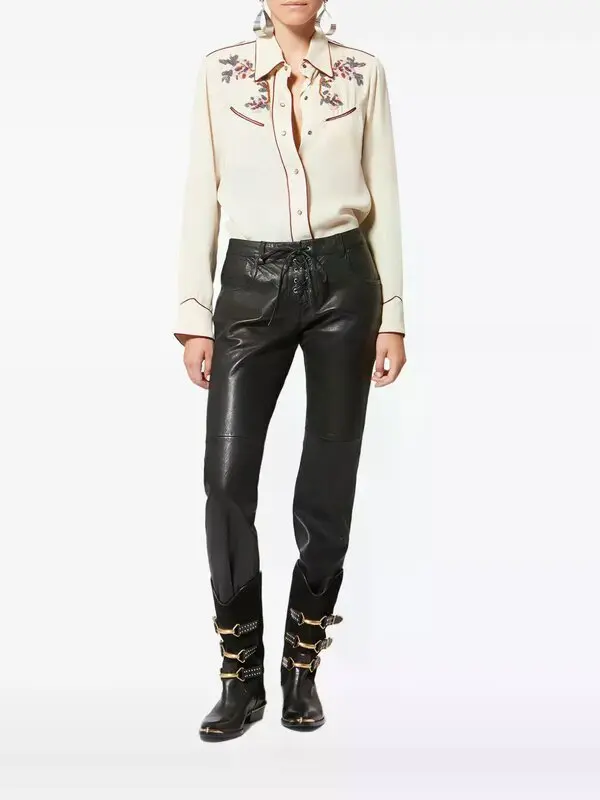 Isabel Marant Étoile Yzea Embroidered Shirt - Neutrals