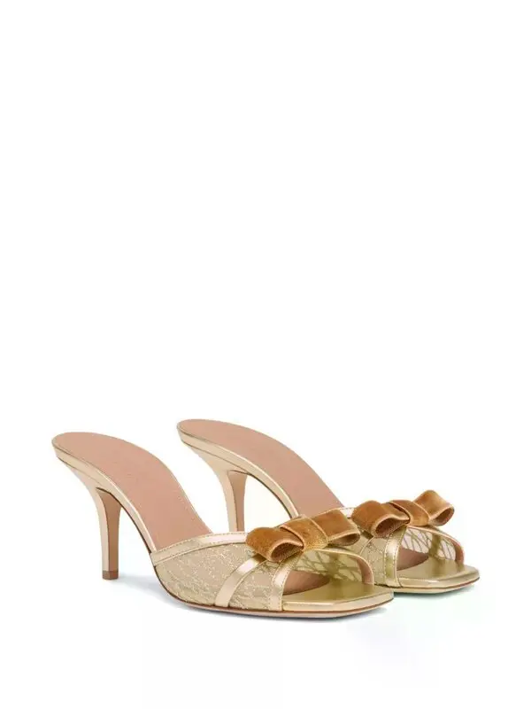 MALONE SOULIERS 70mm Perla Velvet-bow Sandals