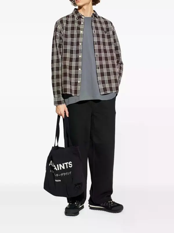 ALLSAINTS Santiago Checked Long-sleeve Shirt