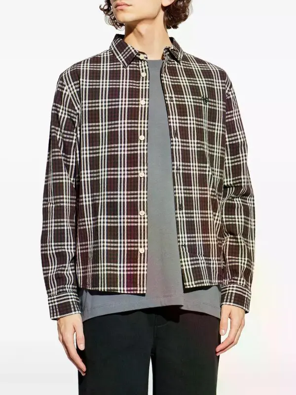 ALLSAINTS Santiago Checked Long-sleeve Shirt
