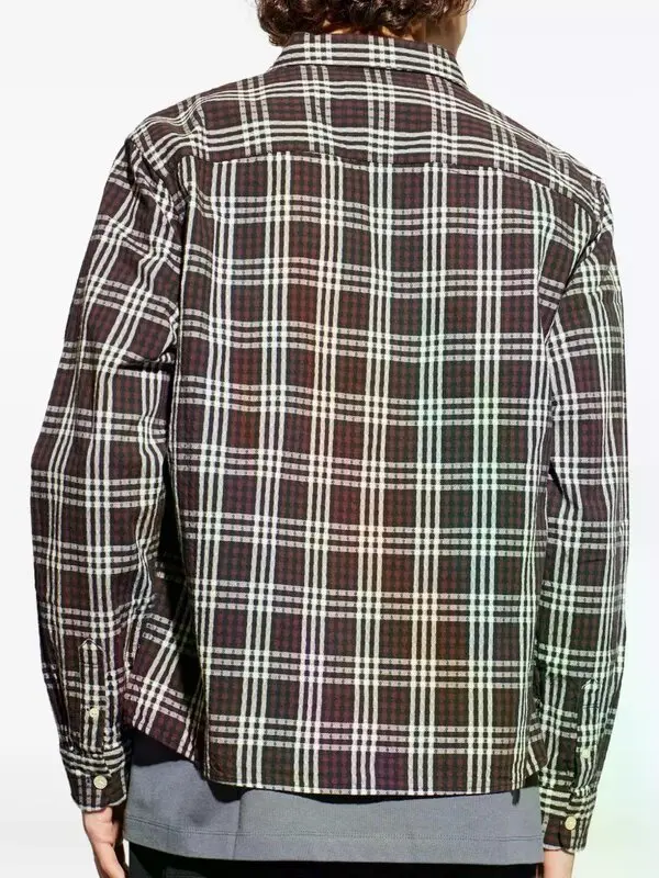 ALLSAINTS Santiago Checked Long-sleeve Shirt