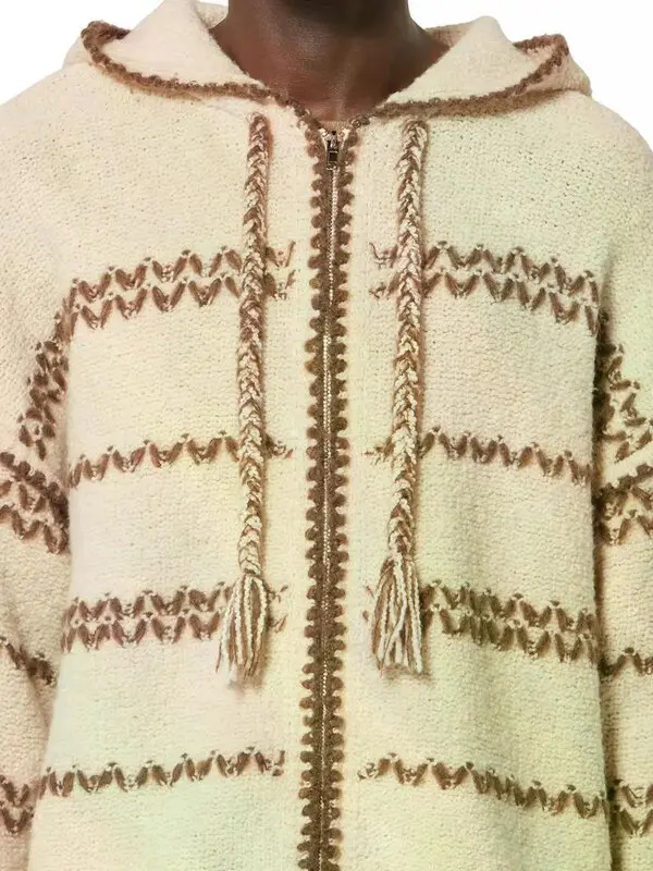 MARANT Rolian Striped Hooded Cardigan