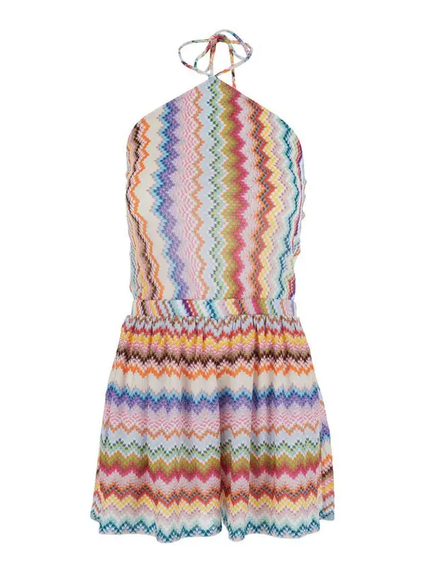 Missoni Zigzag Lamé Viscose Jumpsuit - Multicolor