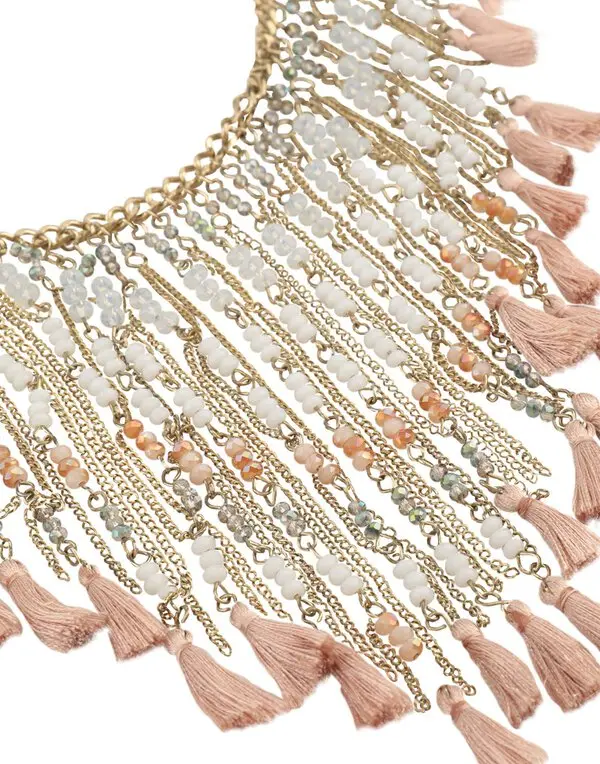 TWINSET Tasseled Beaded Necklace