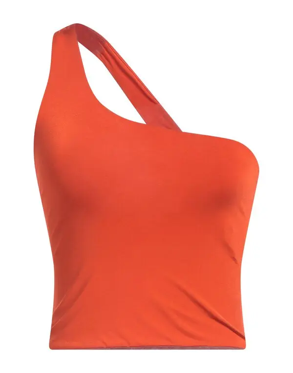 FORTE_FORTE One-shoulder Crop Top - Orange